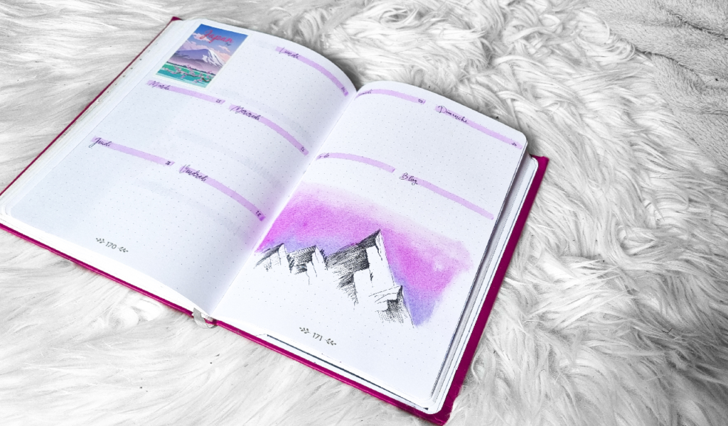 Bullet Journal en couleur : violet - Lisly s world